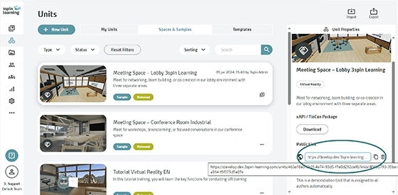 Extended 3spin Learning feature of Public Links